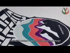 Printing Custom Silicone Logos Woven Fabric Labels For Garments