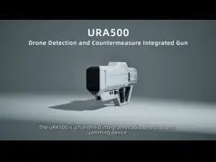 Chine Brouilleur de drone portatif 500-1500m, pistolet de brouillage et de détection de drone intégré à vendre