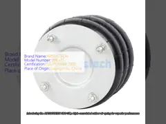 Triple Convoluted Rubber Air Spring 8''×3 by Dunlop Pneuride Air Bag G1/2 Port Size