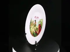 8'' 10'' Ceramic White Sublimation Plates Home Plate Sublimation Blank