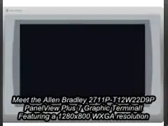 2711P-T12W22D9P PanelView Plus 7 Graphic Terminal