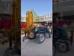 View Tractor Pneumatic Borewell Machine For Drilling Hole Diameter 105-200 Mm Demo