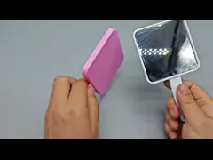 China Plastic Sublimation Hand Mirror With Hair Comb Custom Cosmetic Makeup Portable Pocket Mirror for sale