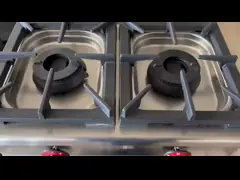 China 11kw Stainless Steel Cooking Stove kitchen LPG NG 2 Burner Commercial Gas Stove for sale