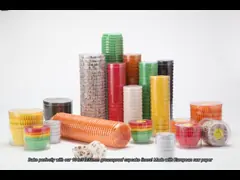 104*54*32mm  Greaseproof Cupcake Liners ( European Raw Paper ) With Heat Tolerance Up To 220°C
