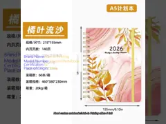 5.8 X 8.3 Inches Custom Journal Notebook Spiral Binding Perfect for Business Requirements