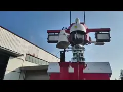 China Solar Surveillance Tower Remote Monitoring And Security Construction Sites Trailer Mounted Lighting Tower for sale