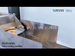 Siehe: Una dimostrazione della macchina di classificazione dei colori in una prima fabbrica di trattamento di mangue.