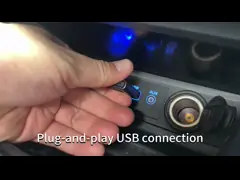 China Bluetooth 5.4 FM Car Adapter with 10m Range USB-A for sale