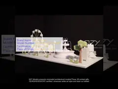 China Minimalism White Architectural Model Making Supplies 3D Printing Gift for sale