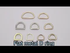 China Gold Plated Collar D Ring 27mm D Ring For Bags Leather Strap for sale