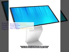 32 Inch Indoor Horizontal Capacitive Visual Interactive Floor Stand Touch LCD Display Digital Sign Display Screen