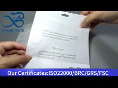 stand up ziplock bag for bath accessory