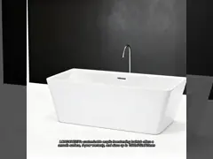 Customizable Acrylic Free Standing Bathtub with 5-year Warranty and Smooth Surface in 1500x750x720mm Size
