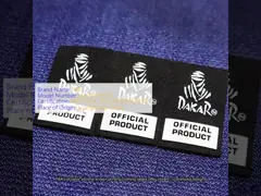 Durable Silicone Screen Printing Clothing Labels Vibrant Ink Screen Printing Clothing Labels