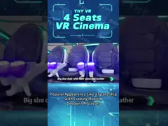 NEW 4 Seats VR Cinema Virtual Reality 9d Vr 5D 7D Movie Cinema in Canton Fair