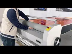 China 60 Inch Manual Cold Laminator Gray / White Poster Lamination Machine With Pneumatic Lifting System for sale
