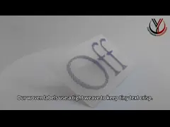 China Good Hand Feeling Eco Friendly Screen Printed Patches For Garments for sale