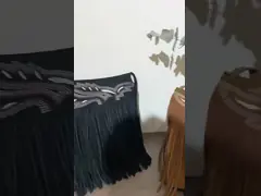 China Top-Grain Frosted Cowhide Embroidered Fringe Bag Women's genuine leather shoulder bag Crossbody Bag OEM Bag Manufacturer for sale