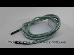 China Custom 5mm Polyester Drawstring Cord with Engraved Metal Endings - 120cm Length for Swimwear & Underwear for sale