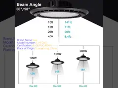 UFO LED High Bay Light 100W 150W 200W 50W Aluminum Industrial Light For Warehouses / Garage