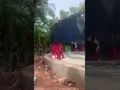 Élevateur hydraulique en acier inoxydable à grains pour la construction de réservoirs de stockage en émail