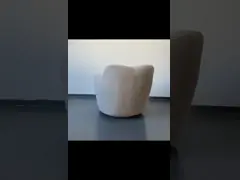 China Comfort Upholstered Swivel Chairs Modern Swivel Accent Chair With Curved Backrest for sale