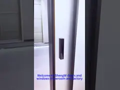 Double opening glass sliding door