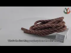 See Why Choose Flat Custom Polyester Drawstring Cord Printed Silicone Dots For Garments
