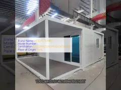 Custom Luxury Expandable Container House with Q235B/Q345B Steel Frames and 15+ Year Lifespan