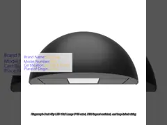 Dark Sky LED Wall Lamp IP65 Black Wall Mounted IK06 Loop-in And Loop-out