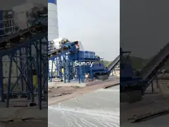 China Hzs50 Stationary Full-Automatic Wet Mix Skip Hoist Concrete Batching Plant with Horizontal Cement Silo for sale
