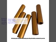 China Customized Size Aluminum CNC Turning Parts with Gold Oxidation Surface Treatment and 7-35 Days Lead Time at Factory Price for sale