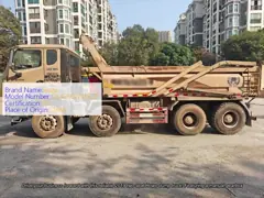 Two Seat Yellow Second-hand Howo Dump Truck Produced in 2019