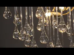 China Duplex Building Pick High School Chandelier Designer Art Creative Luxury All Copper Atmosphere Villa Living Room Crystal Light for sale