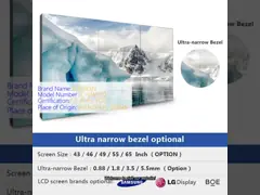 Support de montage mural pour moniteur sans couture 3x3 de 55 pouces, écran LCD pour mur d‘images