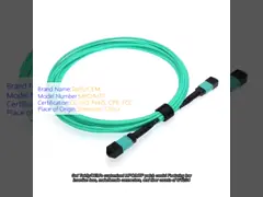 Customized MPO/MTP-MPO/MTP Patch Cord Low Insertion Loss 3.0mm Male Female