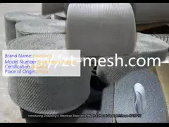 Stainless Steel Wire Mesh Exhaust Gaskets 40*20*10.3mm Compressed Knitted Wire Mesh OEM