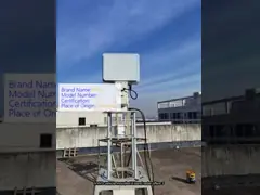 地上観測線に設置された交通手段から X 帯 3,5km