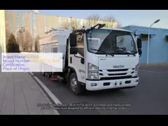 Compact and Maneuverable Street Sweeper Truck Designed for Efficient Cleaning in Narrow Streets