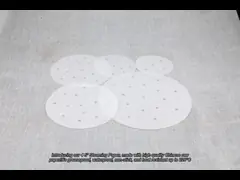 China Anti Stick Heat Resistant 4.5" Parchment Paper In Bamboo Steamer Silicone for sale