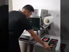 China Factory Direct Sale Automatic Vertical Vacuum Skin Sealing Machine DQ440VSL Food Seafood Meat Food Container Sealing Machine for sale