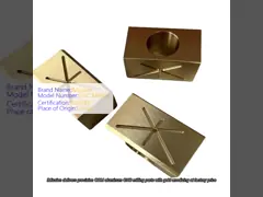 ODM Aluminum CNC Milling Parts Gold Anodizing Surface Treatment with Factory Price