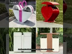 Outdoor Stainless Steel Classified Trash Can - Sanitation Litter Bin for Residential Areas, Scenic Spots, Parks & Municipal Streets