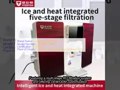 De muur zette Directe van het de Pijpleidingswater van Drinkwaterautomaten Hete Koude de Automatenoem op