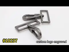 Heavy Duty Bag Hardware Snap Buckle 38mm Webbing Swivel Snap Hook with Logo Engraved
