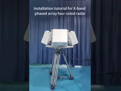 China Ku-band medium-range four-element array radar with cutting-edge machine learning and AI recognition technologies for sale