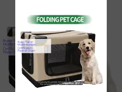 중국 편리하고 휴대용 옥스포드 천 접이식 애완 동물 크레이트 휴지용 브래킷과 함께 Kennel 운반 가방 판매용