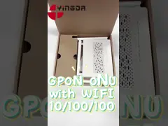 Cina Materiale dell'ABS del router 1GE+3FE+VOIP+WIFI della rete GPON ONU di FTTH FTTB FTTX in vendita