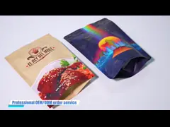 Food stand-up zipper bag